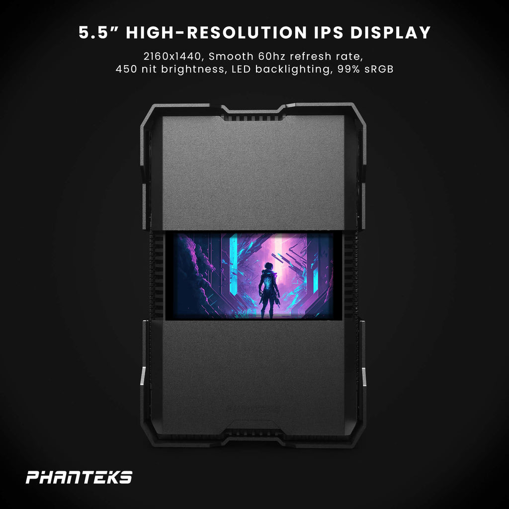 Phanteks Evolv Shift XT 5.5” Hi-Res Display, 60hz refresh rate, 2160x1